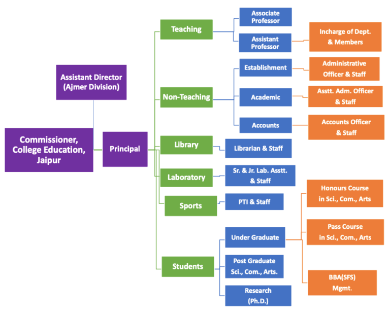 Organogram – Samrat Prithviraj Chauhan Government College, Ajmer
